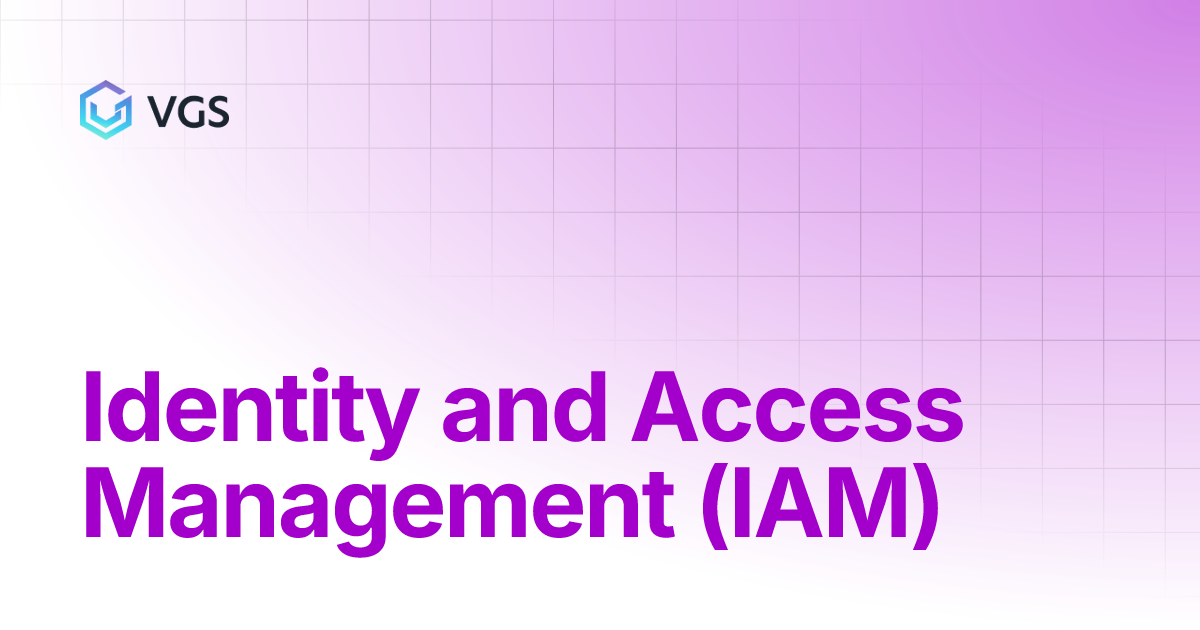 Identity and Access Management (IAM) | Enterprise Platform | VGS Docs